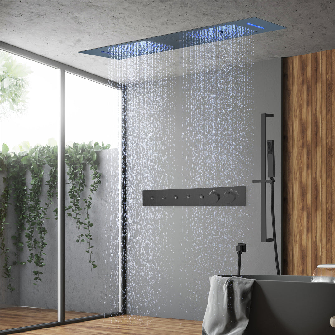 PRESTIGE| 36" Ceiling Complete Luxury LED Music shower – Smart Living ...
