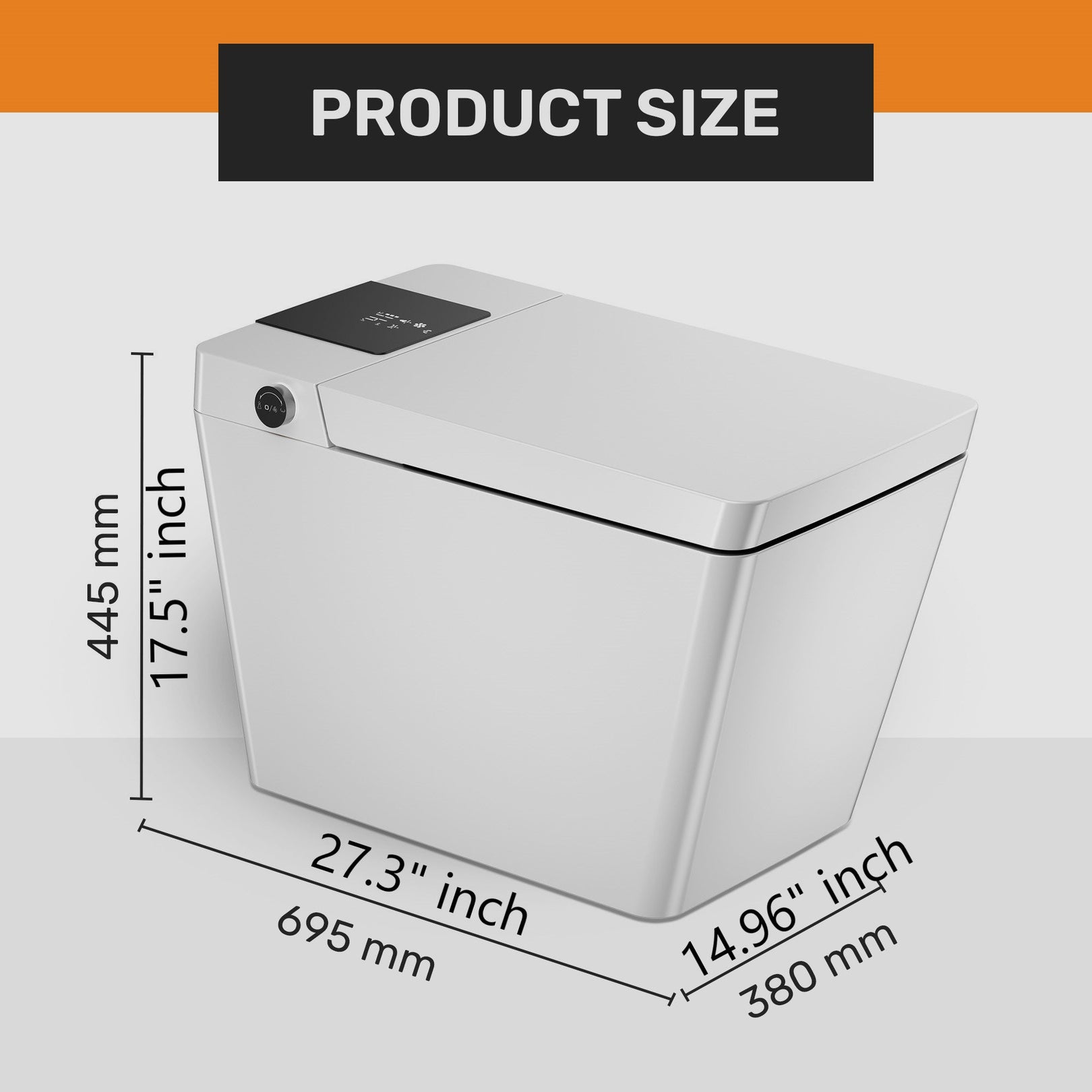 AVINDI| Smart One-Piece Toilet Square Shape Luxury Resort Style Floor – Smart Living and Technology