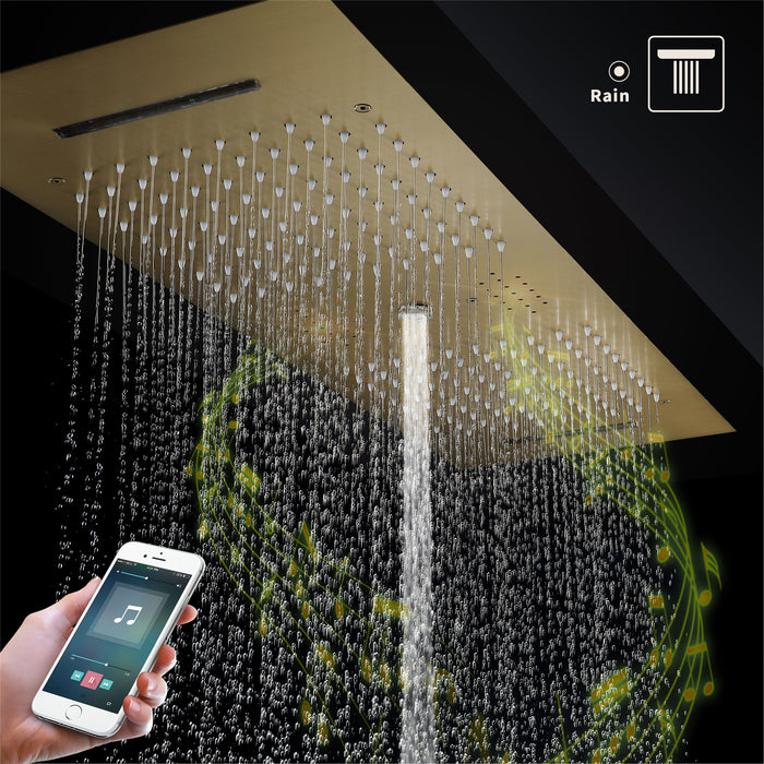 ARCADIA |36"INCH COMPLETE LED MUSIC SHOWER SYSTEM — Smart Living and ...