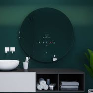 Circle Smart LED Bathroom Mirror Built-in TV screen Android Wi-Fi ...