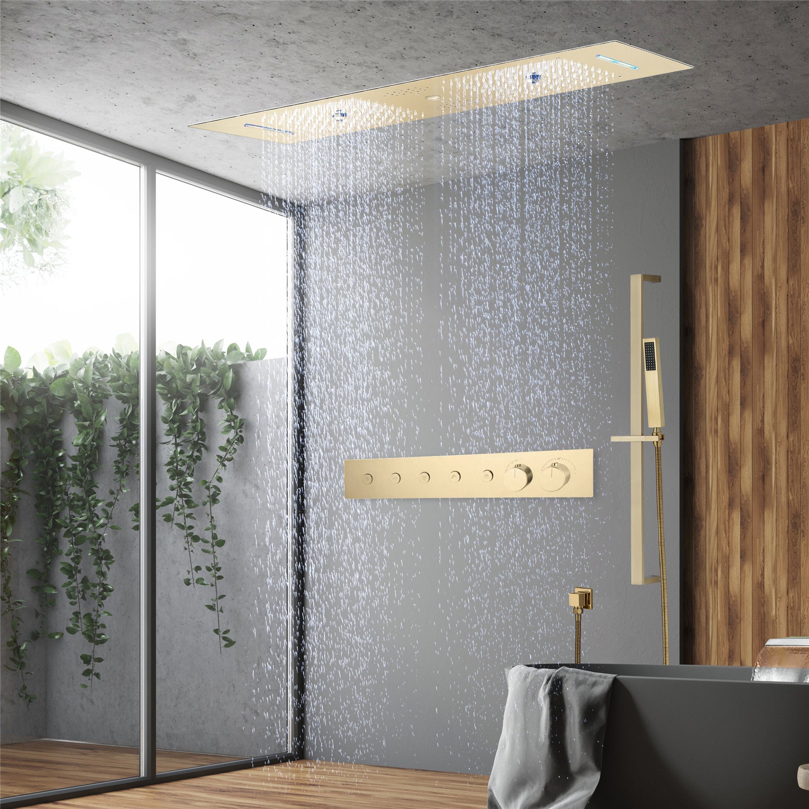 PRESTIGE| 36" Ceiling Complete Luxury LED Music shower – Smart Living ...