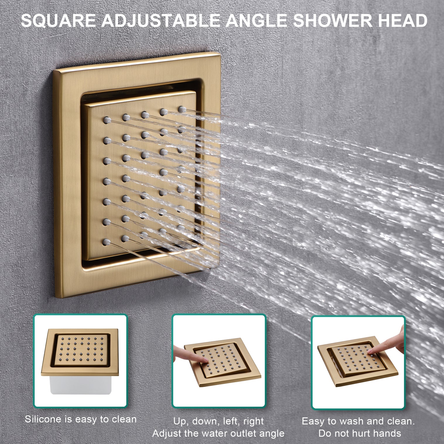 SAFARI|36"X 16" COMPLETE LUXURY LED MUSIC SHOWER SYSTEM DIGITAL DISPLA ...