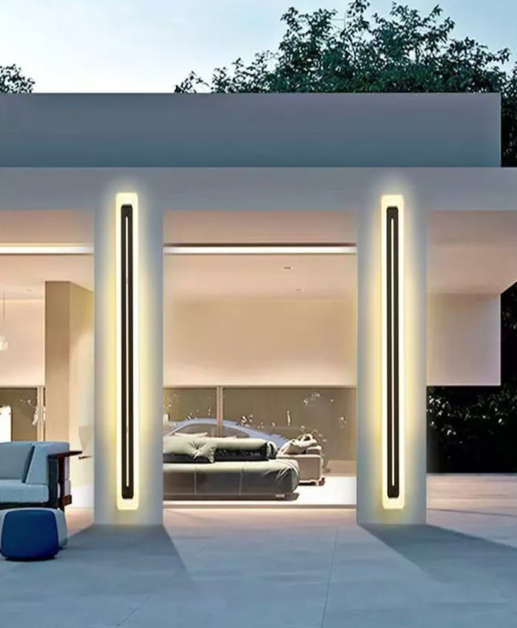 BLACK WATER| Modern LED Wall Light 78" Inches Long LED Light Outdoor ...