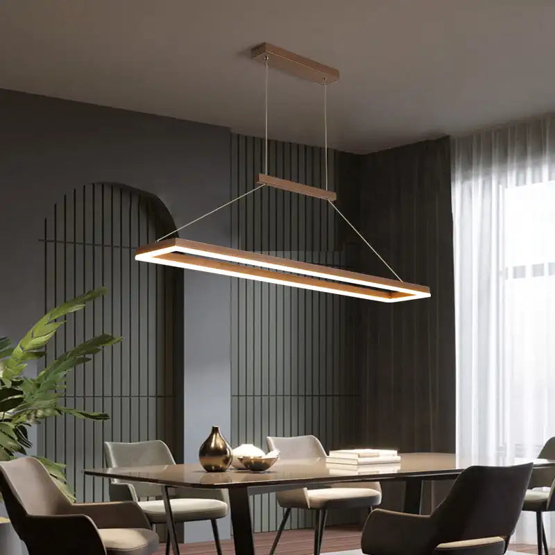 LORA| Modern Design Luxury Rectangle LED Chandelier Light – Smart ...