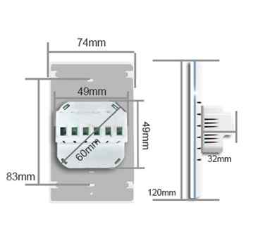 Smart LCD Touch Screen Light Switch Compatible Google Alexa WiFi ...