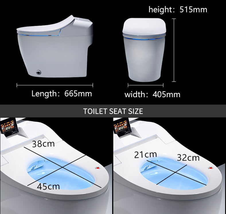 SLT680 | Luxury Smart Toilet One-Piece Floor Mounted HD Screen &Remote ...