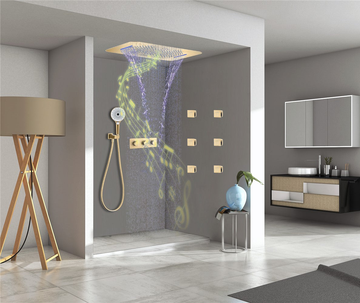 MILANO| 23 inch Ceiling Mounted Complete Shower Set – Smart Living and ...