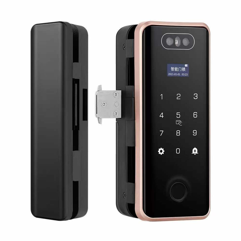 SHARK| Double sided smart door lock biometric fingerprint passcode ...