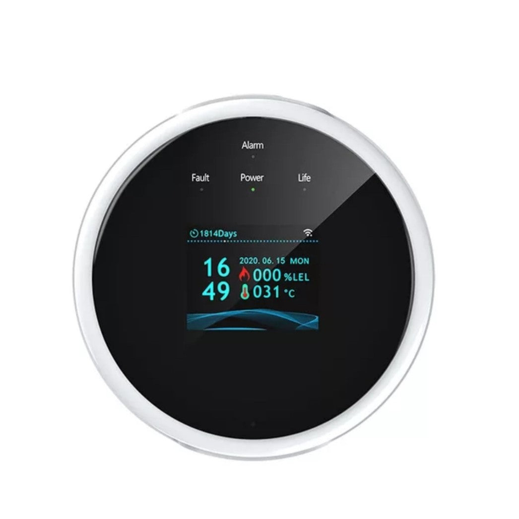 Smart Gas Leak Detector, WiFi, Built-in Sensor with LCD Screen, APP Co ...